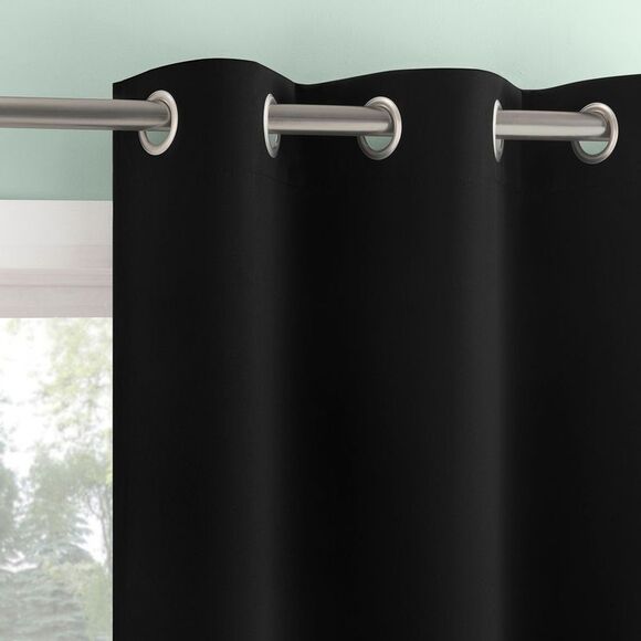 Sun Zero | Bath | Sun Zero 2pc 37x96 Sun Zero Tedrow 0 Blackout Grommet ...